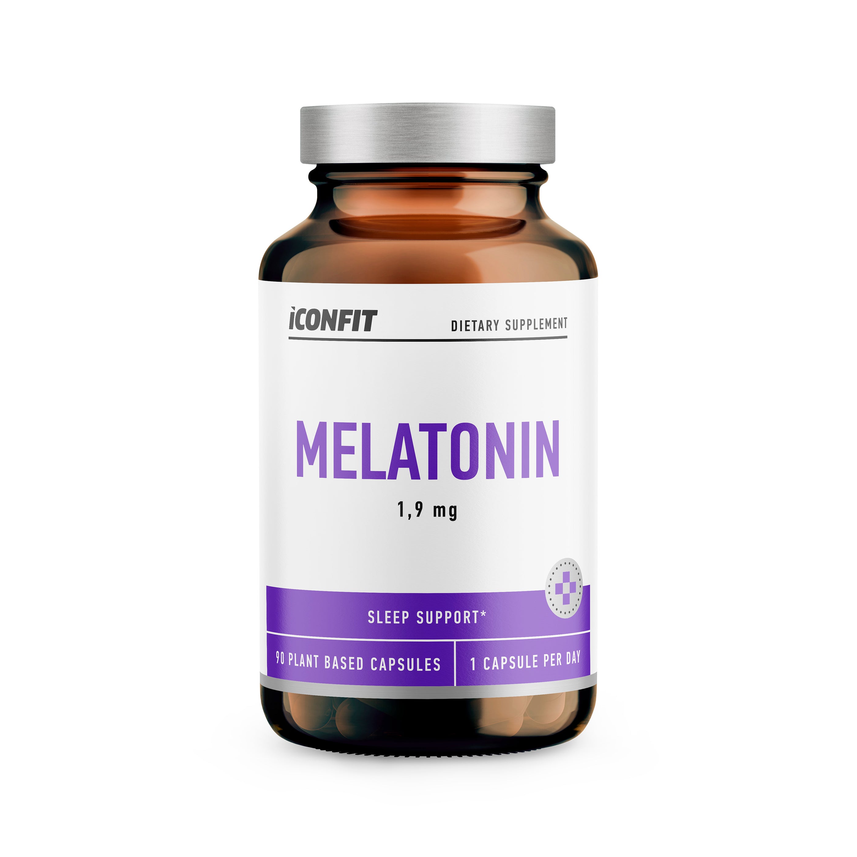 ICONFIT melatoninas (90 Kapsulių) - ICONFIT Collagens, Health & Sports Nutrition
